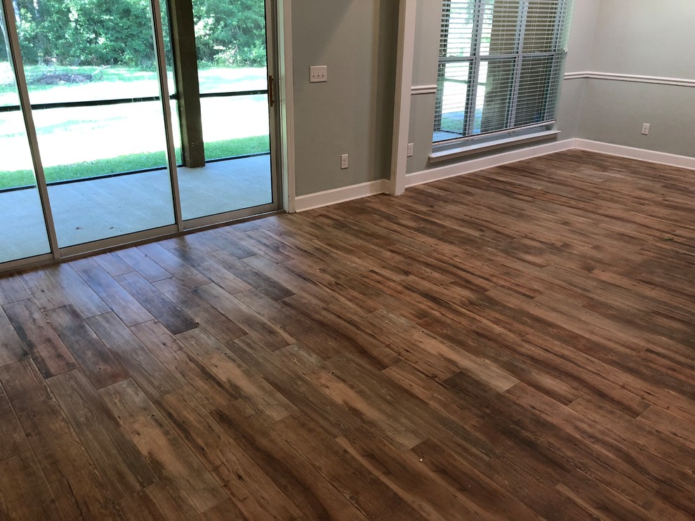 Wood Look Tile, Looks Amazing - Traditional - Living Room ...