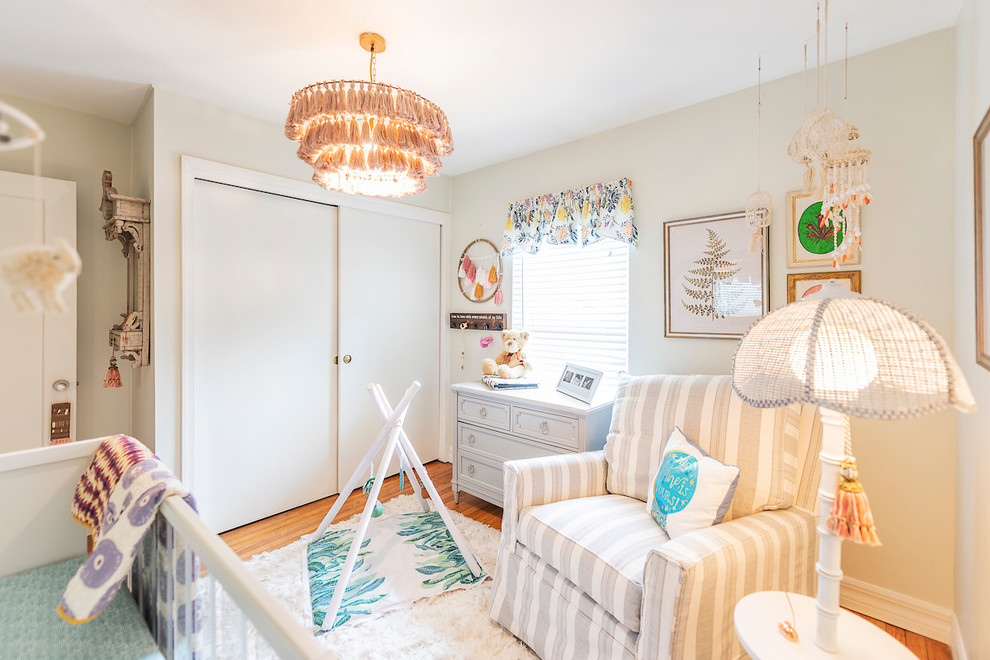 Bohemian chic Baby girl’s nursery - Shabby-chic Style - Nursery - Miami ...