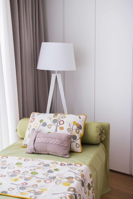Nanny bed, textile details. Gender Neutral Nursery - Contemporary ...