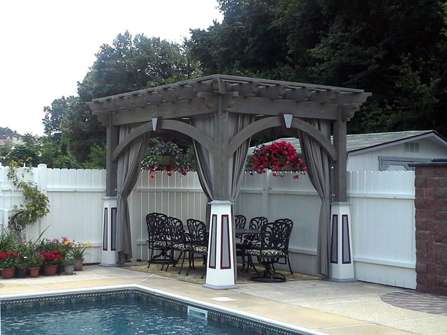 10 Five-Star Arbors Pergolas Gazebos: Full Wrap Roof - Contemporary ...
