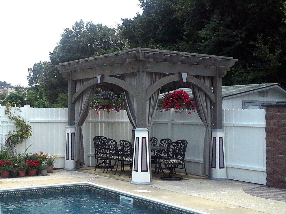 10 Five-Star Arbors Pergolas Gazebos: Full Wrap Roof - Contemporary ...