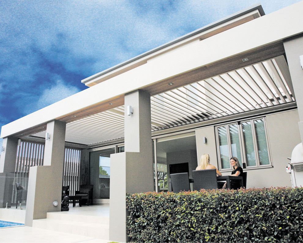 180 Linear Opening Louvre Roof - Modern - Patio - Sydney - by Vanguard ...