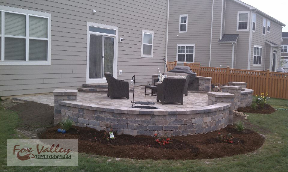 2D-3D-Combo-Curved-Pillar-Patio - Traditional - Patio - Chicago - by ...