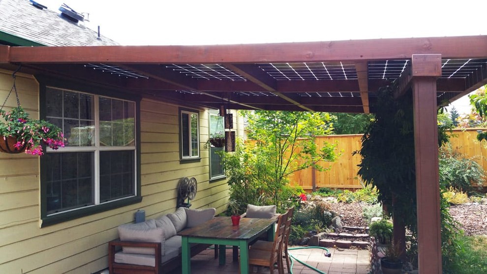 3.6kW Bi-Facial Solar Patio Cover - Traditional - Patio - Portland - by ...