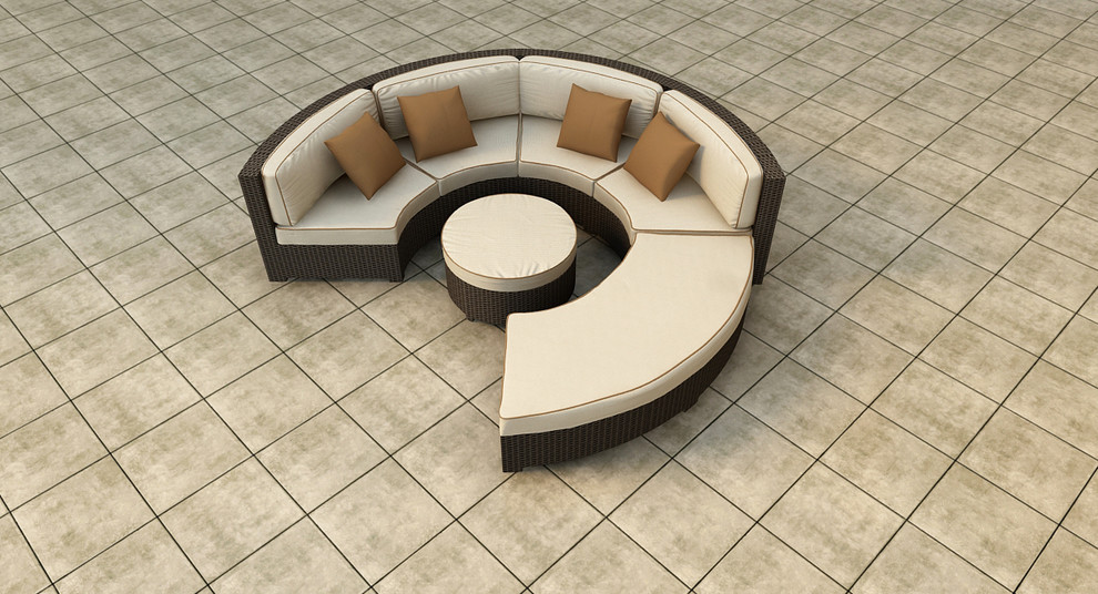 4 Piece Hampton Radius Sectional Set by Forever Patio - Contemporary ...