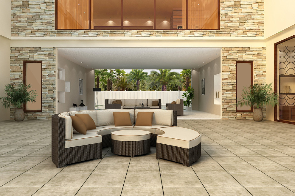 4 Piece Hampton Radius Sectional Set by Forever Patio - Contemporary ...