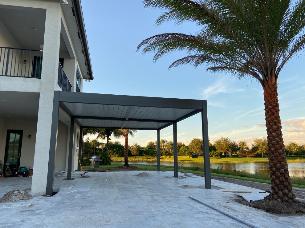 7 Bridges R-Blade Pergola AZENCO - Modern - Patio - Miami - by The ...