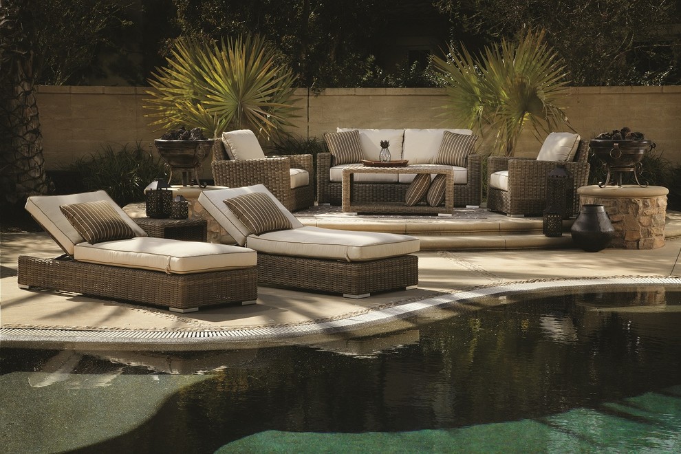 7 Pc. Coronado Outdoor Poolside Sofa Set by Sunset West - Modern ...