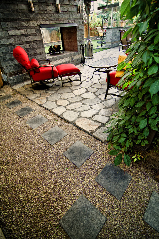 70s inspired Edmonton back yard - Contemporary - Patio - Toronto - by ...