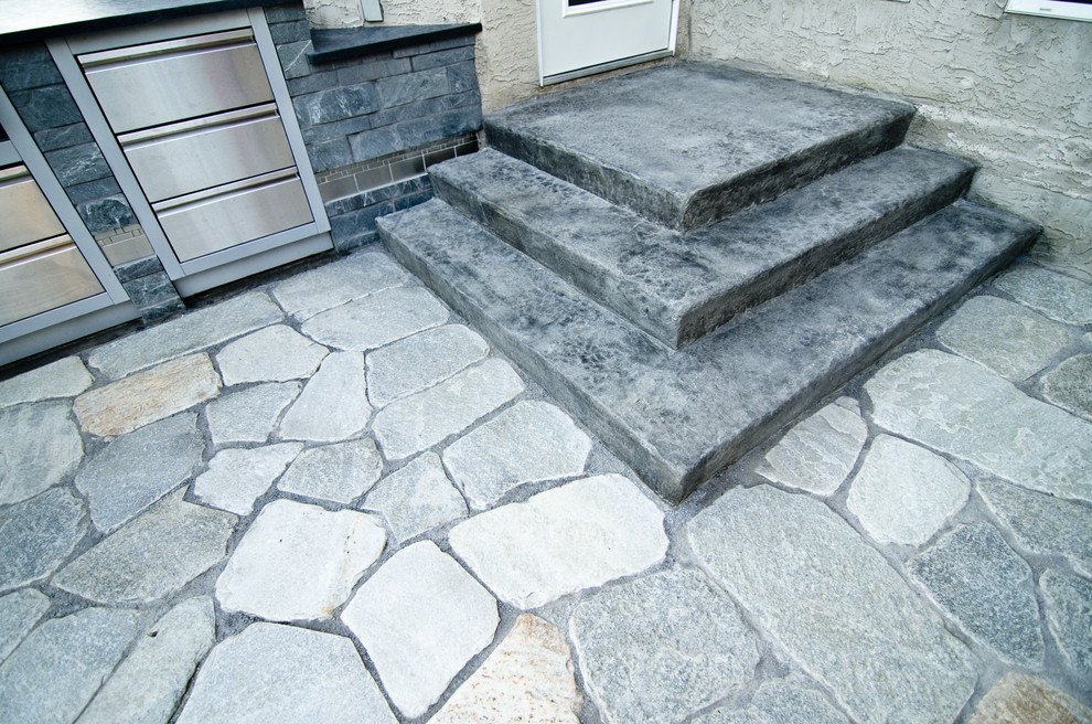 70s inspired Edmonton back yard - Contemporary - Patio - Toronto - by ...