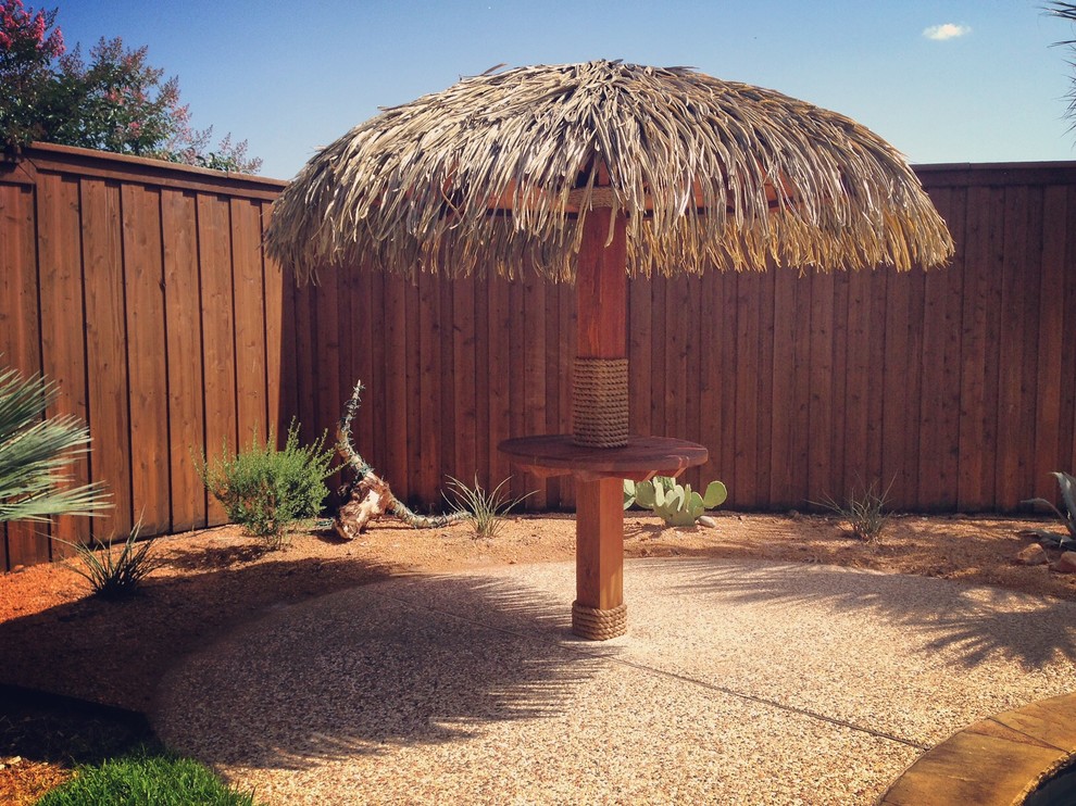 9' Palmas Tongue & Groove Roof- Varner Palapa - Montagne - Terrasse et ...