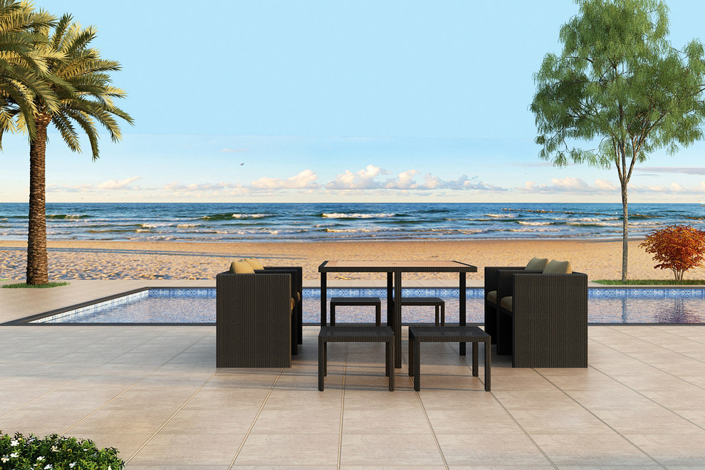 9 Piece Arbor Cube Outdoor Dining Set - Modern - Patio - San Diego - by ...