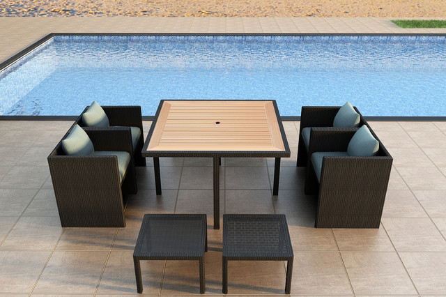 9 Piece Arbor Cube Outdoor Dining Set - Modern - Patio - San Diego - by ...