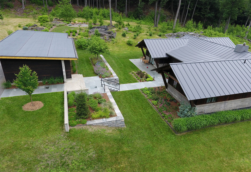 A Contemporary Landscape in Southern Vermont - Contemporary - Patio ...