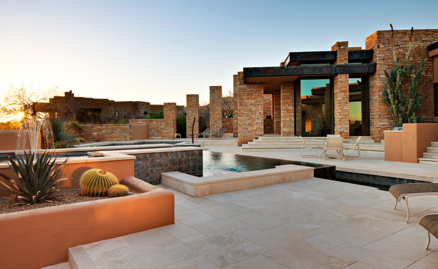 A Custom Home in Desert Mountain 2 - Mediterráneo - Patio - Phoenix ...