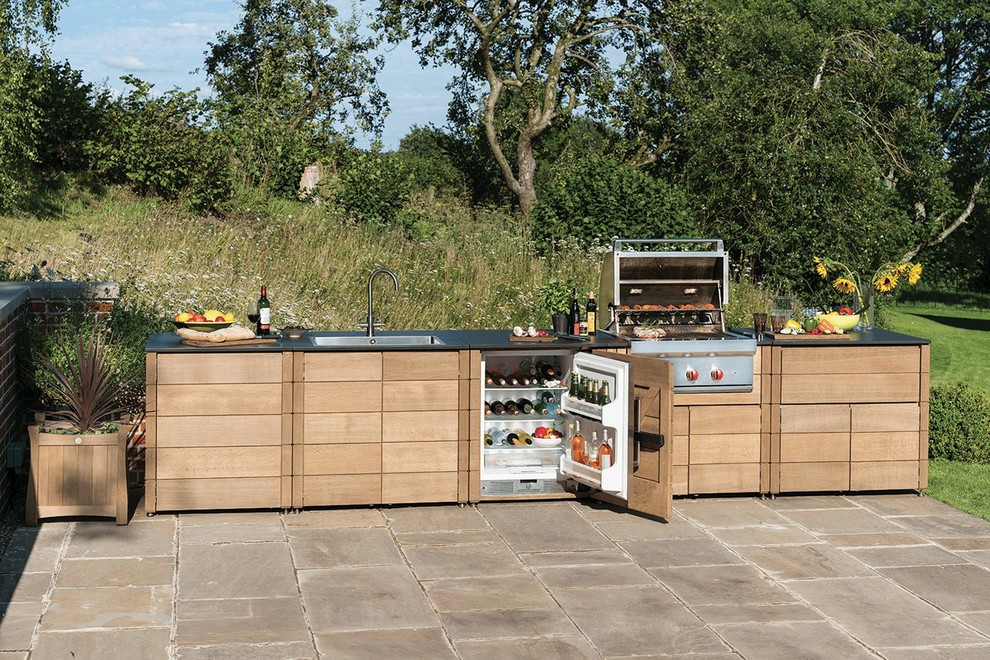 A la Carte Outdoor Linear Kitchen - Contemporary - Patio - Hampshire ...