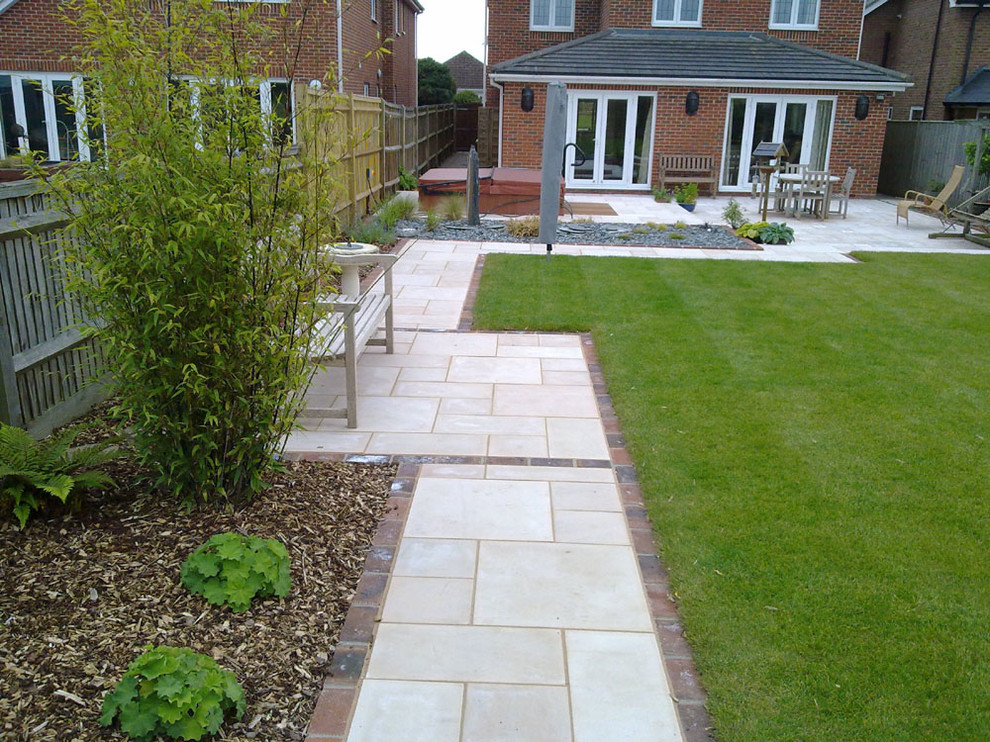 A large back garden - completed - Contemporary - Patio - Hampshire - by ...