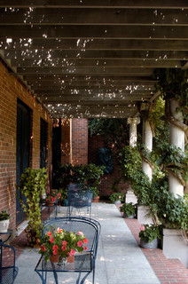 A Modern Farm House - Terrace and Pergola - Traditional - Patio ...