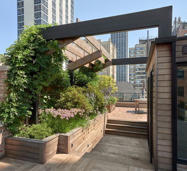 A Rooftop Oasis - Contemporary - Patio - Chicago - by Mariani Landscape ...