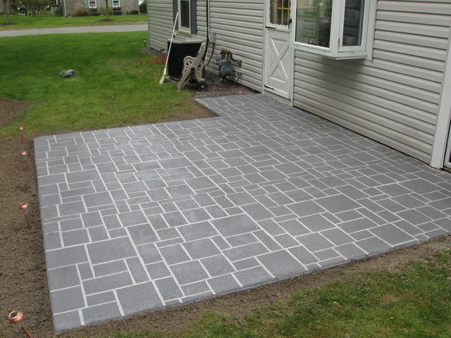 Abington spray texture paio overlay - Traditional - Patio - Boston - by ...