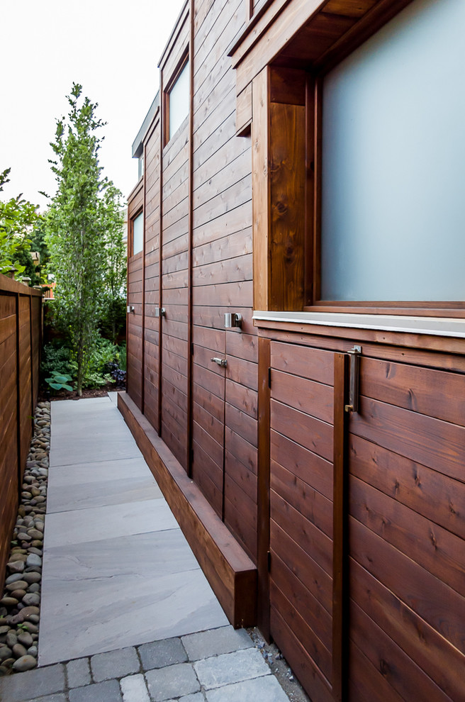 Access to Under-deck and Under-stairs Storage - Contemporary - Patio ...