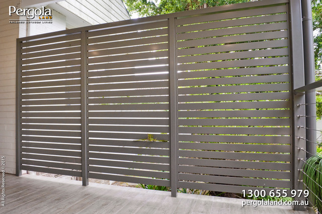 Aluminium Privacy Screen - Contemporary - Patio - Sydney - by Pergola ...