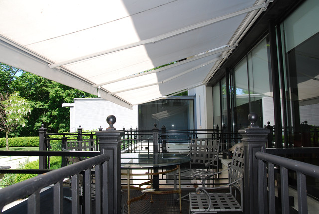 Alutex Cape Cod Retractable Awnings Installed Over Patio - Patio - New ...