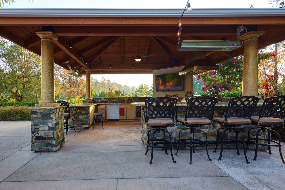 Aptos Outdoor Kitchen - Transitional - Patio - Other - by Precision ...
