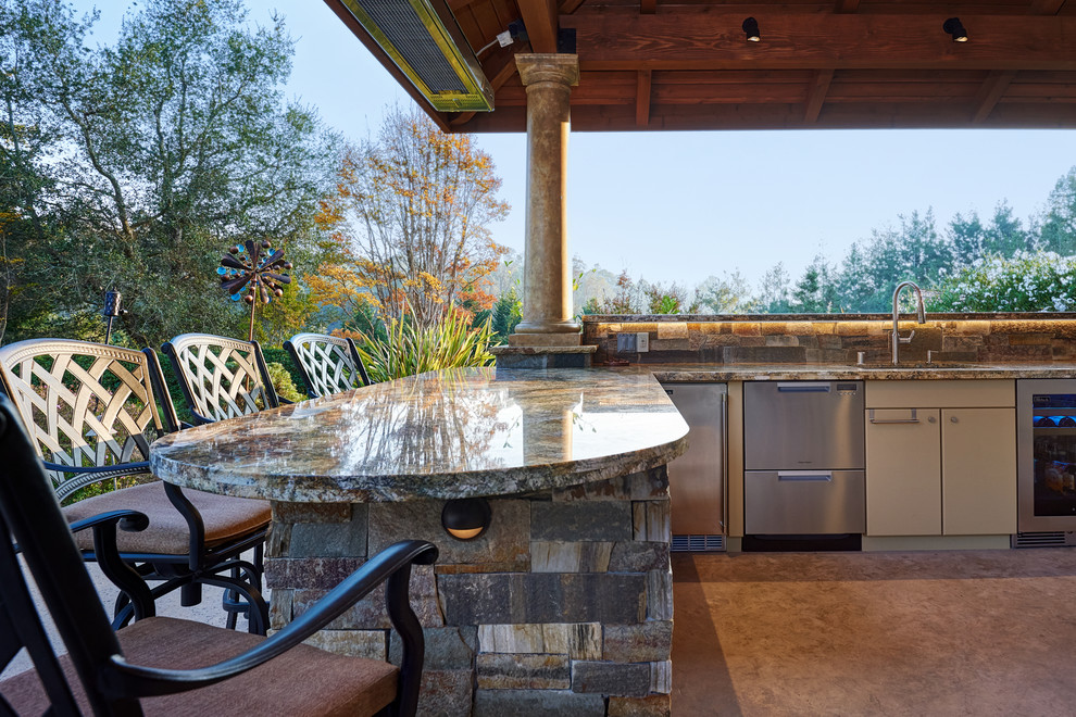 Aptos Outdoor Kitchen - Transitional - Patio - Other - by Precision ...