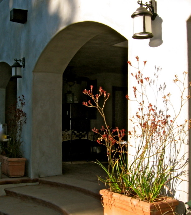Arched openings to patio - Mediterranean - Patio - Los Angeles - by ...