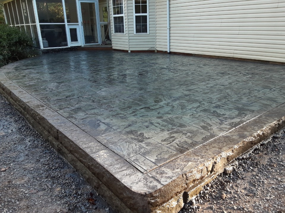 Ashlar Slate Patio 10/10/2020 - Patio - Other - by Concrete Craft of ...