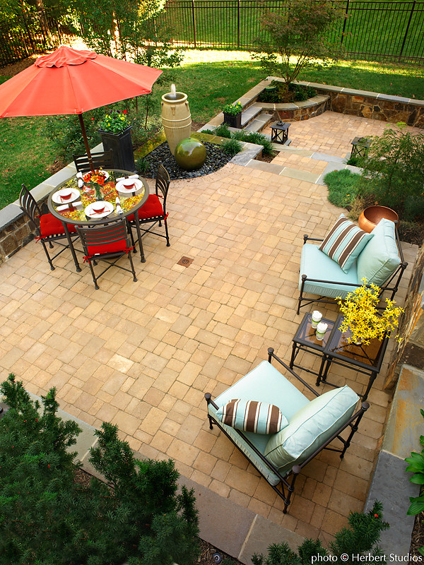 Back Patio - Contemporary - Patio - DC Metro - by Kane Landscapes Inc ...