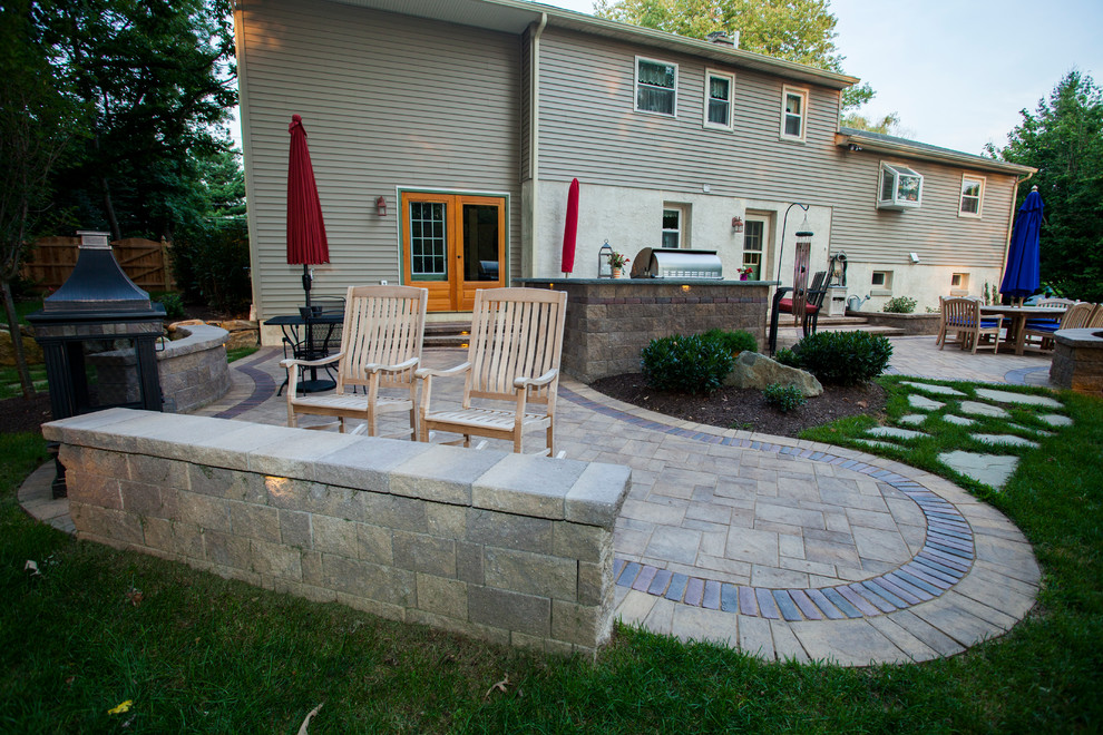 Back yard Patio - Traditional - Patio - Philadelphia - by Bonner ...