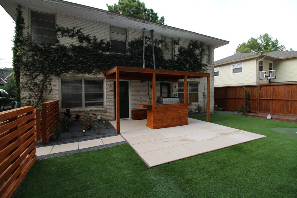 Backyard Landscape Design - Traditional - Patio - Houston - by Wakasa ...