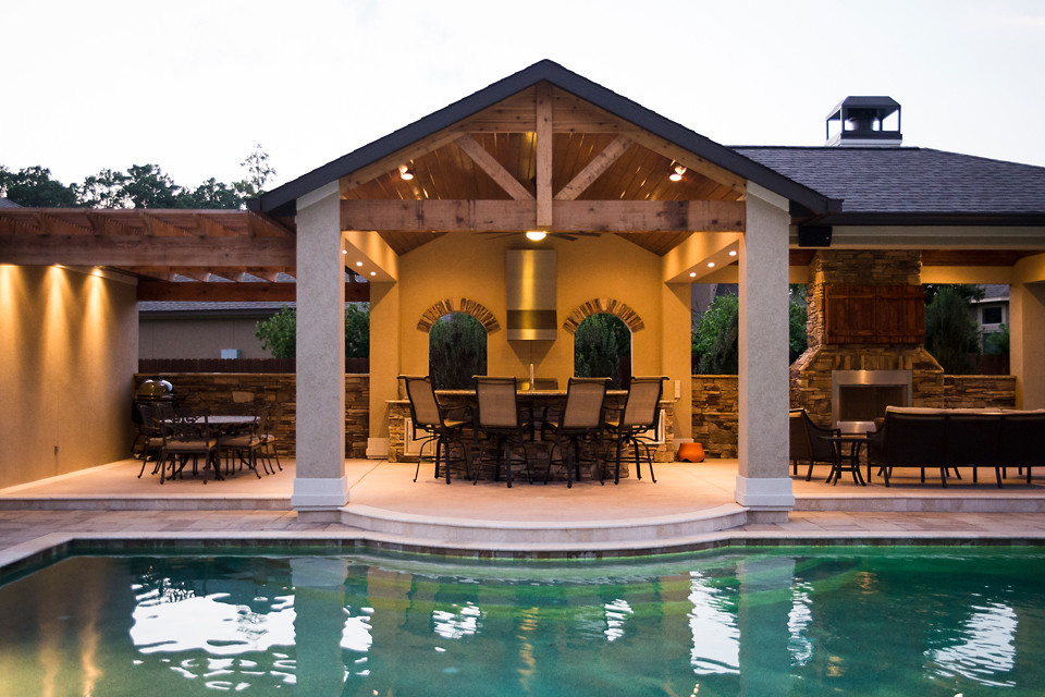 Backyard Luxury - Traditional - Patio - Houston - by The GoodLife ...