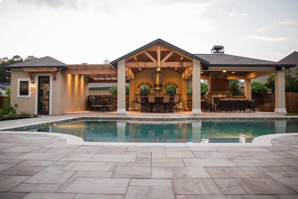 Backyard Luxury - Traditional - Patio - Houston - by The GoodLife ...