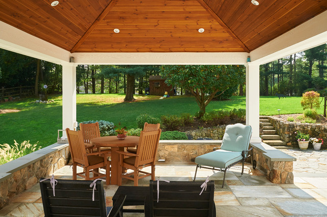 Backyard Patio & Pavilion Perfection in Wyckoff, NJ - Contemporary ...