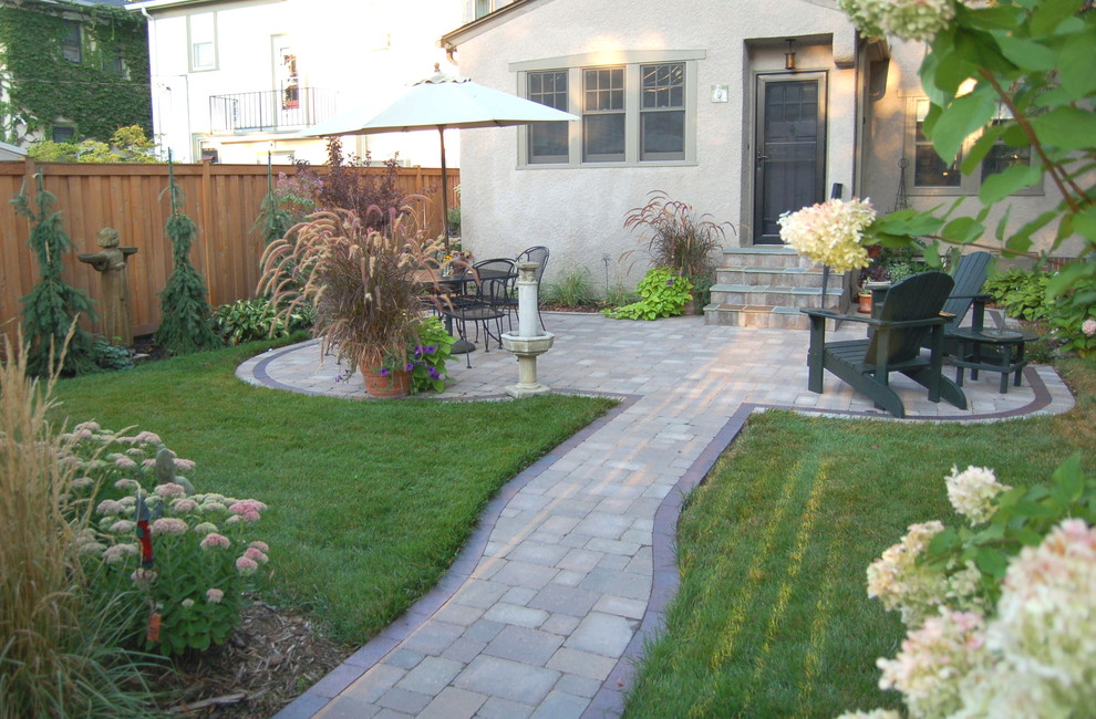 Backyard patio & plantings - Traditional - Patio - Minneapolis - by ...