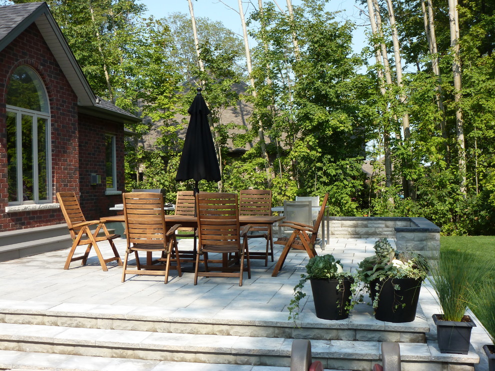 Backyard Patio Area - Traditional - Patio - Toronto - by Aurora ...