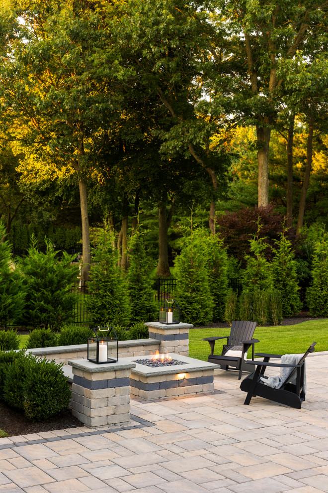 Backyard Poolside Design in Long Island, NY - Traditional - Patio - New ...