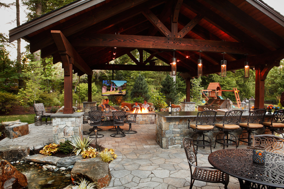 Backyard Resort and Oasis - Traditional - Patio - Seattle - by ...