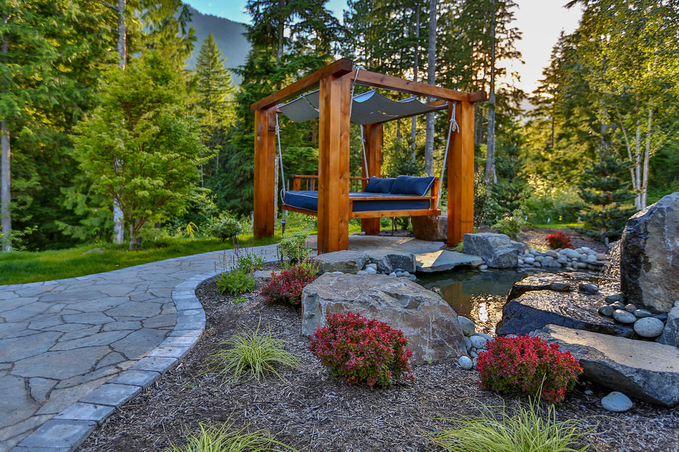 Backyard Retreat in North Bend - Traditional - Patio - Seattle - by ...