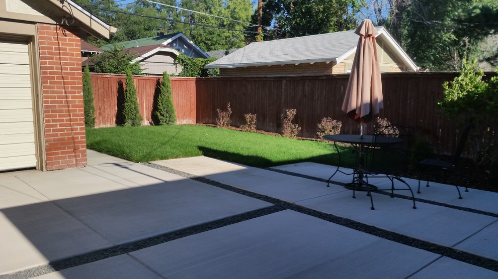 Backyard Segmented Concrete - Modern - Patio - Denver - by Bloom ...