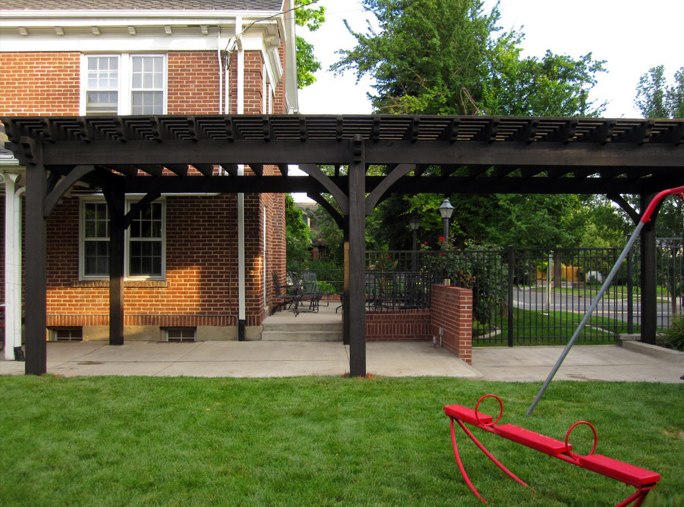 Backyard Shade with Over Size Timber Frame DIY Pergola Kit - Midcentury ...