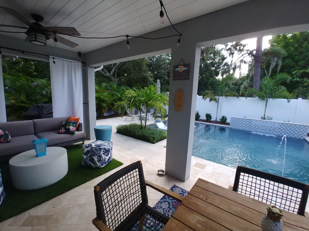 Backyard- South Tampa - Modern - Patio - Tampa - by Landscape-Fusion ...