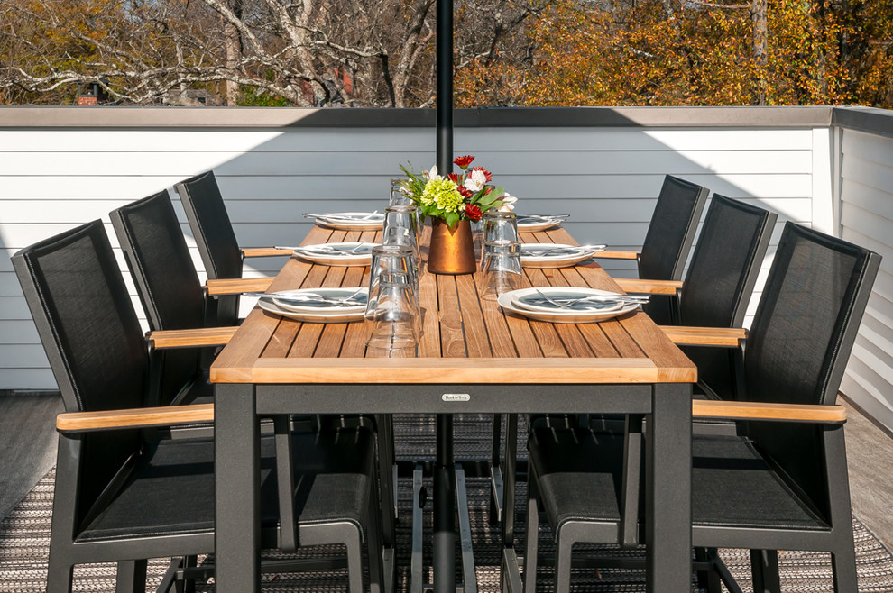 Bar height dining table for 6 @ rooftop - Contemporary - Patio ...