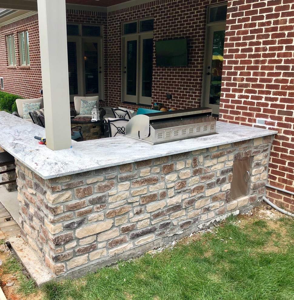 Bar + Outdoor Kitchen Feature - Patio - Louisville - by Unlimited ...
