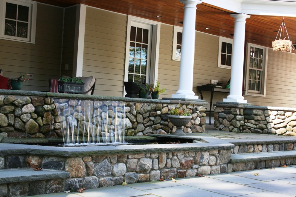 Barn, deck, addition and kitchen - Traditional - Patio - New York - by ...