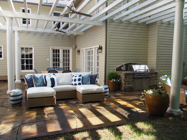 Basic Backyard Transformation: Use patios and pergolas to create new ...