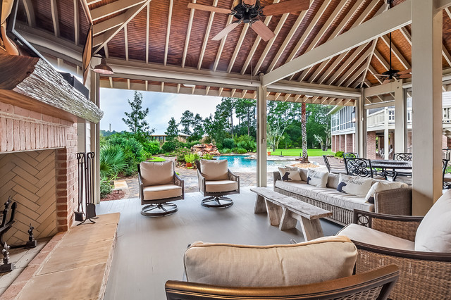 Bayou Pool House - Beach Style - Patio - New Orleans - by Savoie ...